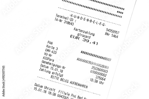 "Kundenbeleg" Stock photo and royalty-free images on Fotolia.com - Pic ...