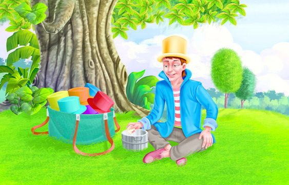 Afbeeldingen over "Cap Seller" – Blader in stockfoto's, vectoren en ...