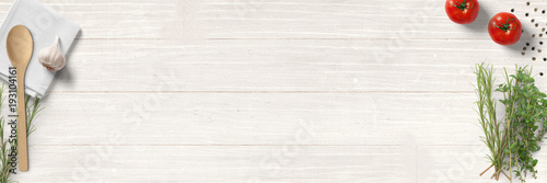 " Küche und Kochen - klassische Zutaten - Banner / Hintergrund ...