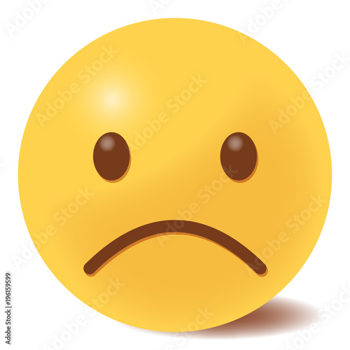 "unglückliches Emoticon - 3D" Stockfotos und lizenzfreie Vektoren auf ...