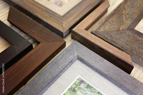 "Collection of Solid Wood Picture Frame Samples" Stock photo and ...