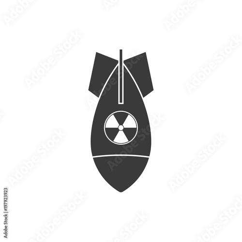 "Nuke bomb icon. Vector." Stock image and royalty-free vector files on ...