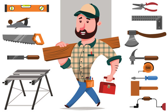 Carpenter Cartoon Images – Browse 34,250 Stock Photos, Vectors, and ...