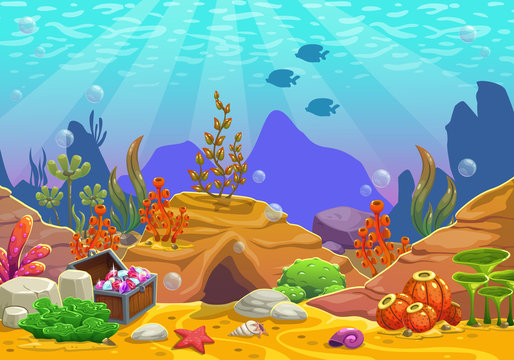 Cartoon Underwater Scene Images – Browse 18,568 Stock Photos, Vectors ...