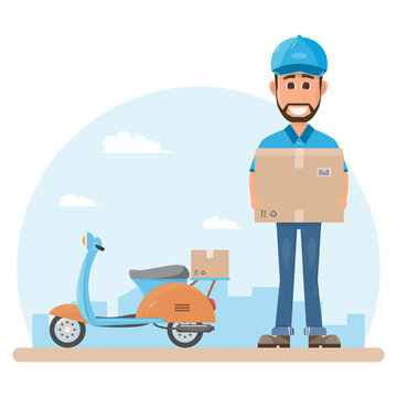 Package Delivery Cartoon Images – Browse 52,095 Stock Photos, Vectors ...