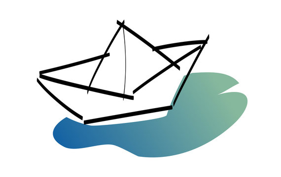 Paper Boat Clipart