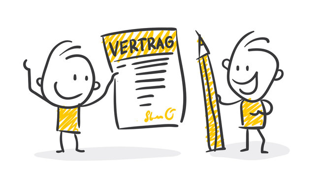 Vertrag Unterzeichnen Clipart