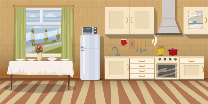 Kitchen Cartoon Images – Browse 742,148 Stock Photos, Vectors, and ...