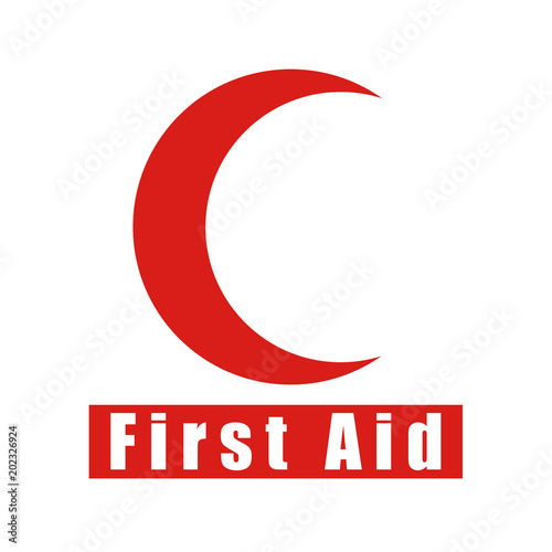 "first aid vector icon moon icon for app and website" Stock image and ...