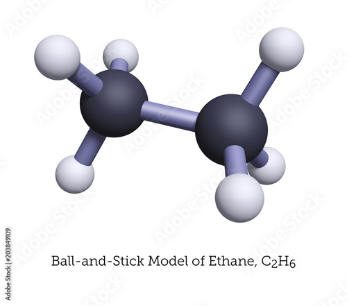 "Ball-and-Stick Model of Ethane" Stock photo and royalty-free images on ...