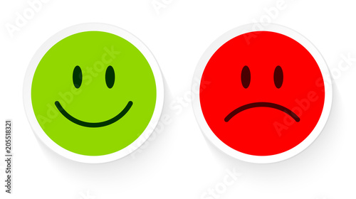 "2 Smileys Green/Red" Stock image and royalty-free vector files on ...