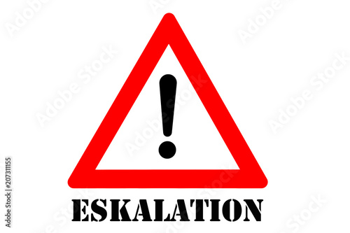 "Eskalation Warnschild" Stockfotos und lizenzfreie Bilder auf Fotolia ...