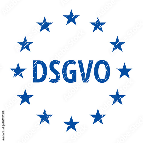 "EU-DSGVO sign illustration" Stock image and royalty-free vector files ...