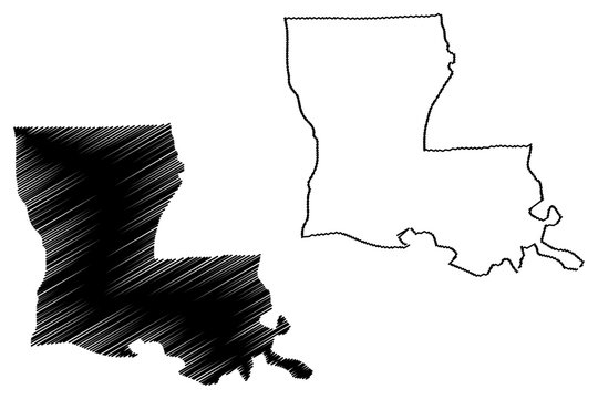 Louisiana Map Outline