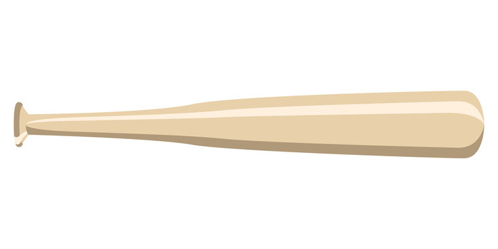 Horizontal Baseball Bat Clip Art