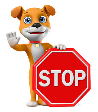Funny Stop Sign Cartoon