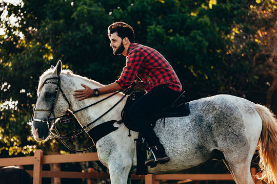 Man Riding White Horse Images – Browse 11,670 Stock Photos, Vectors ...