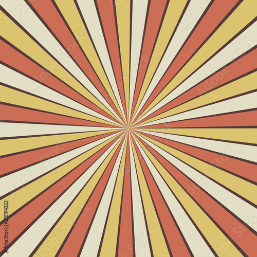 Sunburst Background Pattern With A Vintage Color Palette Of Purple