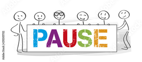 "Team hält Banner mit der Aufschrift PAUSE" Stockfotos und lizenzfreie Vektoren auf Fotolia.com ...