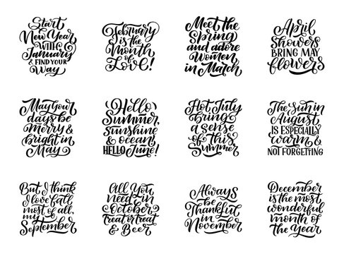 Calendar Hand Lettering Images – Browse 32,967 Stock Photos, Vectors ...