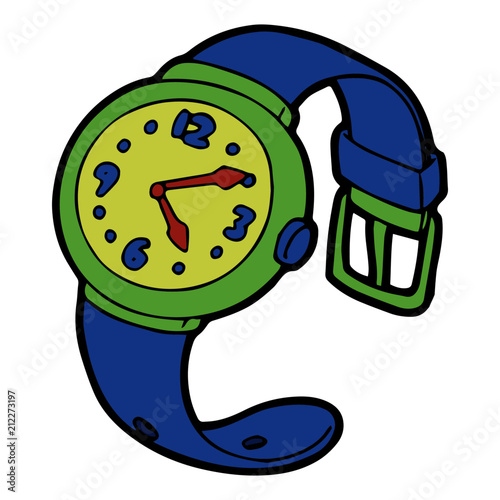 "Wrist Watch cartoon illustration isolated on white background for ...