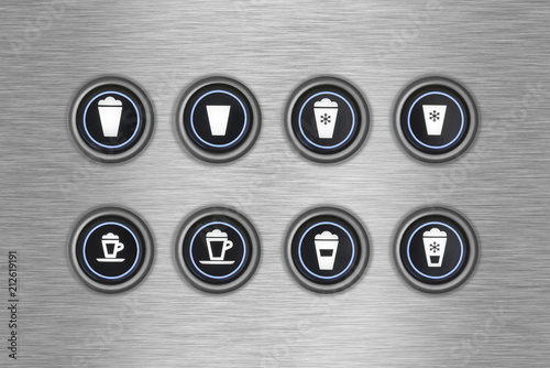 "Buttons in the coffee machine Configuration modes of the coffee ...