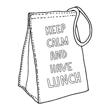 Lunch Bag Coloring Page