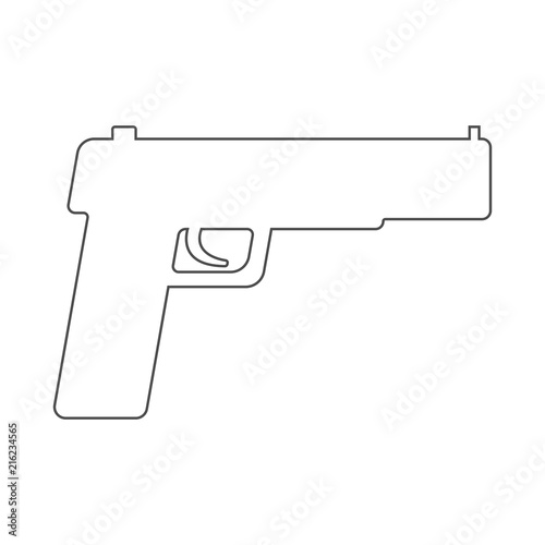 Pistol Outline