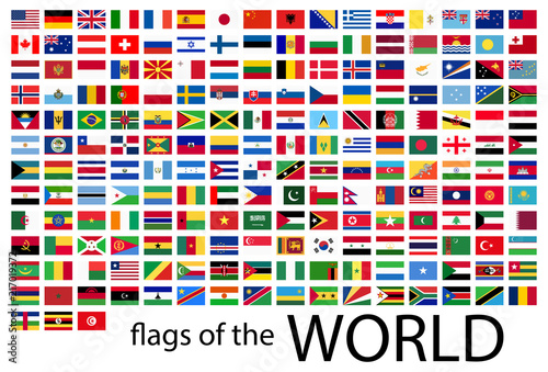 "all country flags of the world" Stock image and royalty-free vector ...