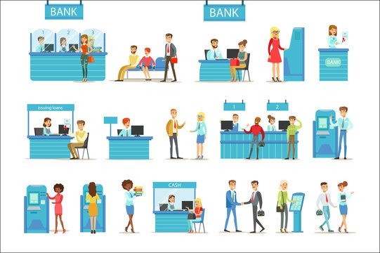 Cartoon Bank Images – Browse 634,047 Stock Photos, Vectors, and Video ...