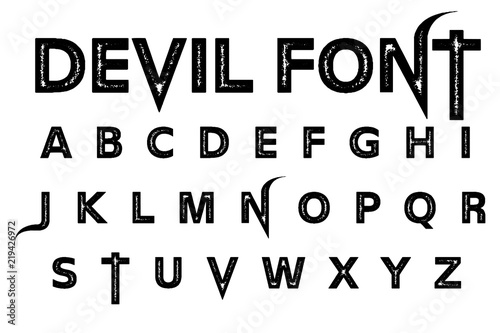 "Devil font alphabet" Stock photo and royalty-free images on Fotolia ...