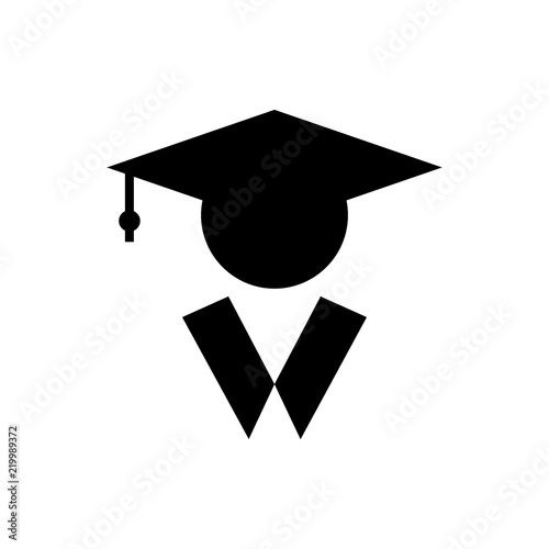 "student icon, Graduation logo, " fichier vectoriel libre de droits sur ...