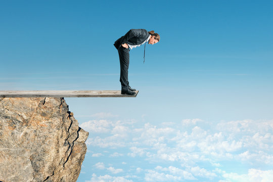 Cliff Edge Looking Down