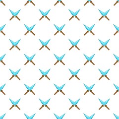 Sewing fabric with Crossed spikes pattern. Cartoon illustration of ...