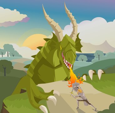 Dragon Eating Knight