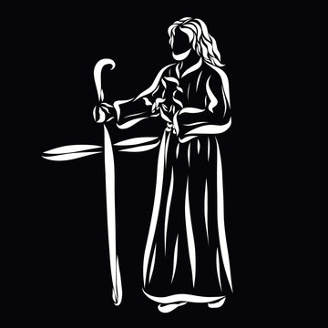 Shepherds Staff Clip Art