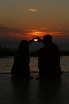 Couples In The Sunset