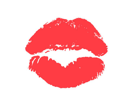 Red Lips Kiss Clipart