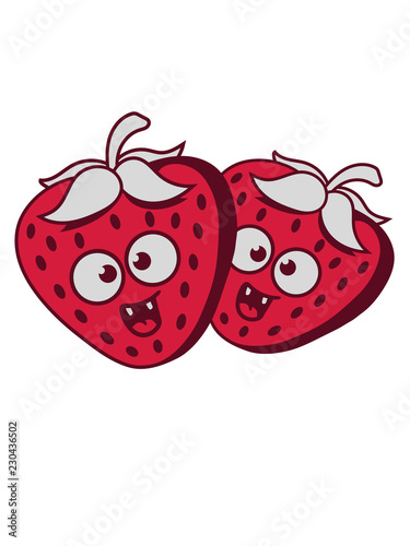 Süße Gesunde Ernährung Cartoon