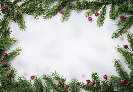 Kerst Frame 223 Christmas Rectangular Frame Stock Photos, High Res