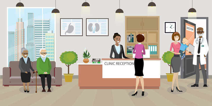 Illustration Doctor Desk Images – Browse 327 Stock Photos, Vectors, and ...
