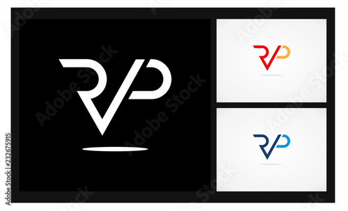 "letter RVP monogram logo" Stock image and royalty-free vector files on ...