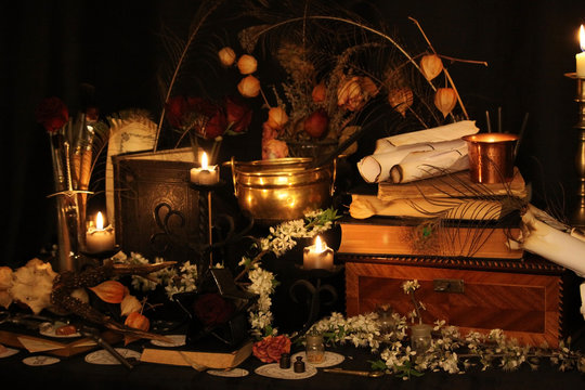 Beautiful Wiccan Altar