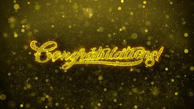Animated Congratulation Glitter