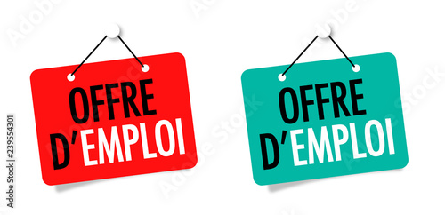 "Offre d'emploi" fichier vectoriel libre de droits sur la banque d ...