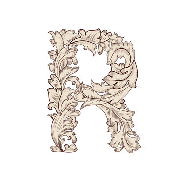 Fancy Letter R Design