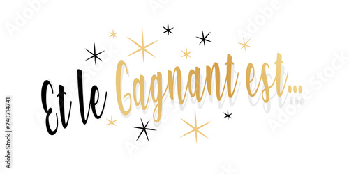 "Et le gagnant est..." fichier vectoriel libre de droits sur la banque ...