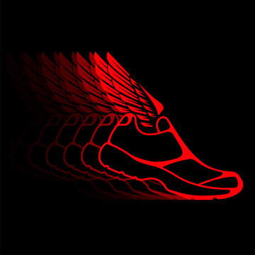 535 BEST Running Shoe With Wings IMAGES, STOCK PHOTOS & VECTORS | Adobe ...