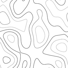 Sewing fabric with Terrain topography. Admirable topography map. Black ...