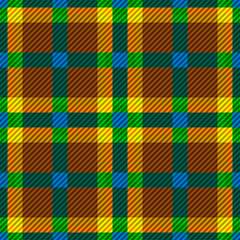 Sewing fabric with Tartan fabric texture - CottonBee